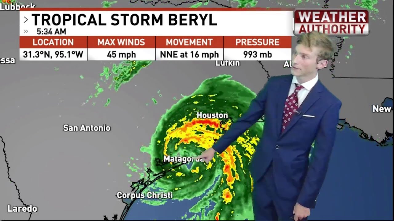 Hurricane Beryl Makes Its Third & Final Landfall in Southeastern Texas ...