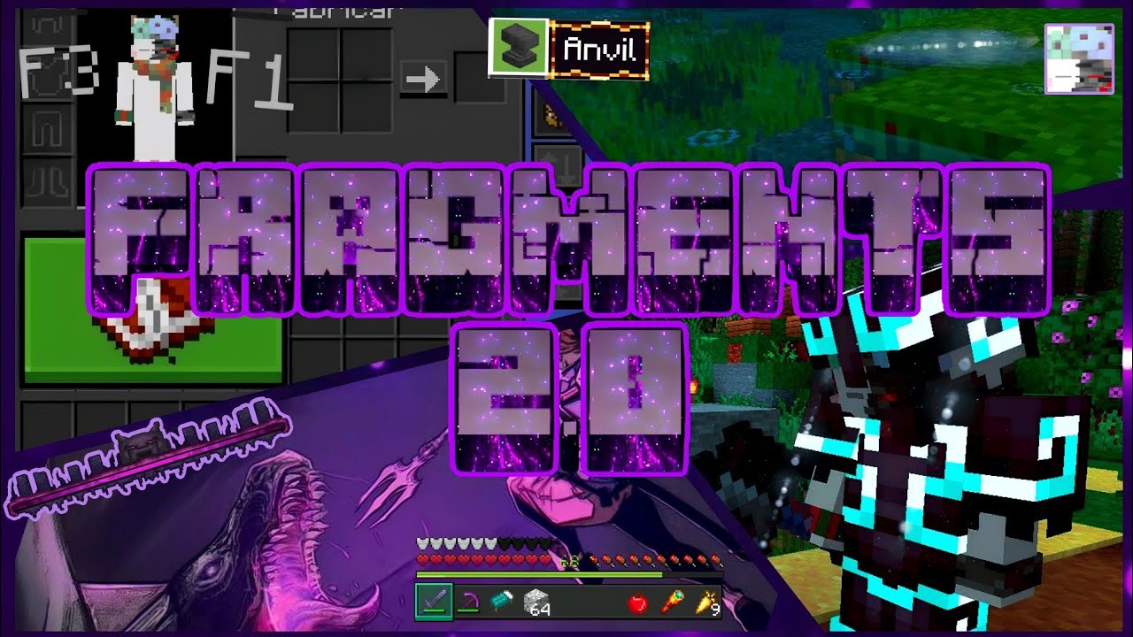 Textura FRAGMENTS V2.0 - Minecraft bedrock 1.21+ - Especial 200 subs ...