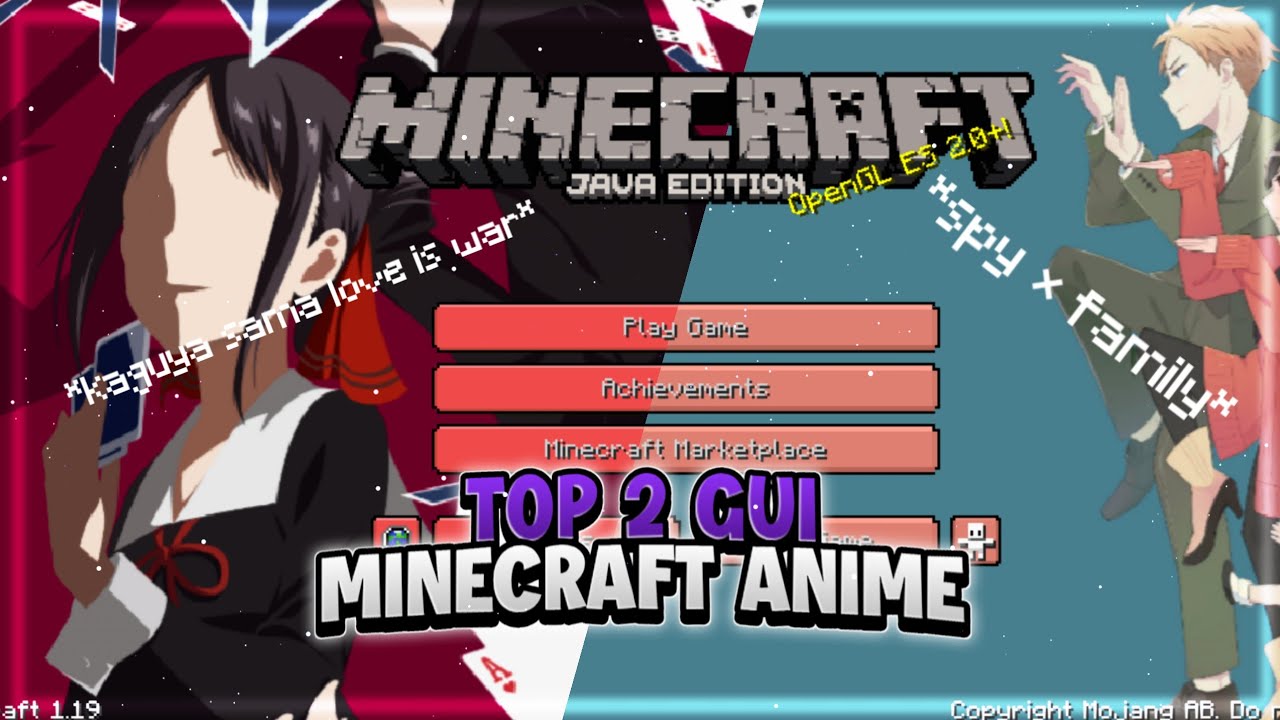 TOP 2 GUI MINECRAFT ANIME || MINECRAFT PE/BE 1.19 - YouTube