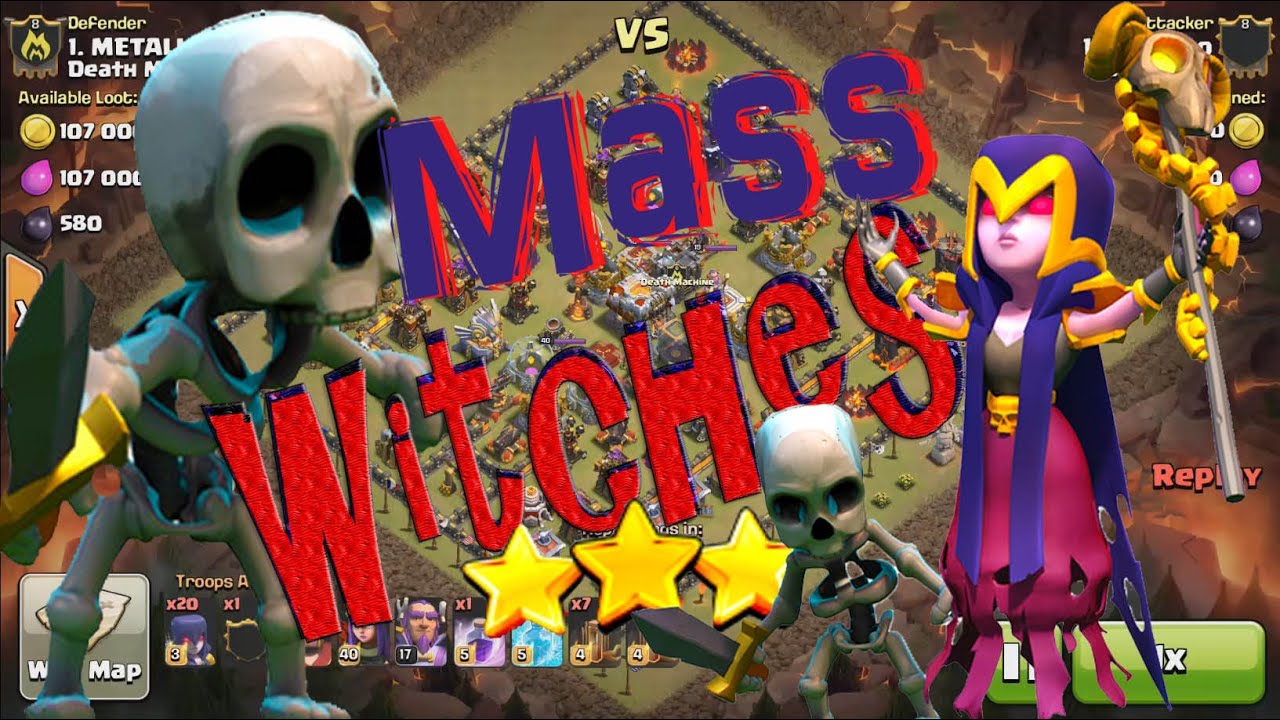 Max TH-11 and 10 Bases 3 Starred in War with Mass Witches - YouTube