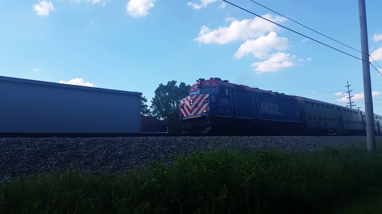 Metra 116 Oak Lawn, IL 6/16/17 - YouTube