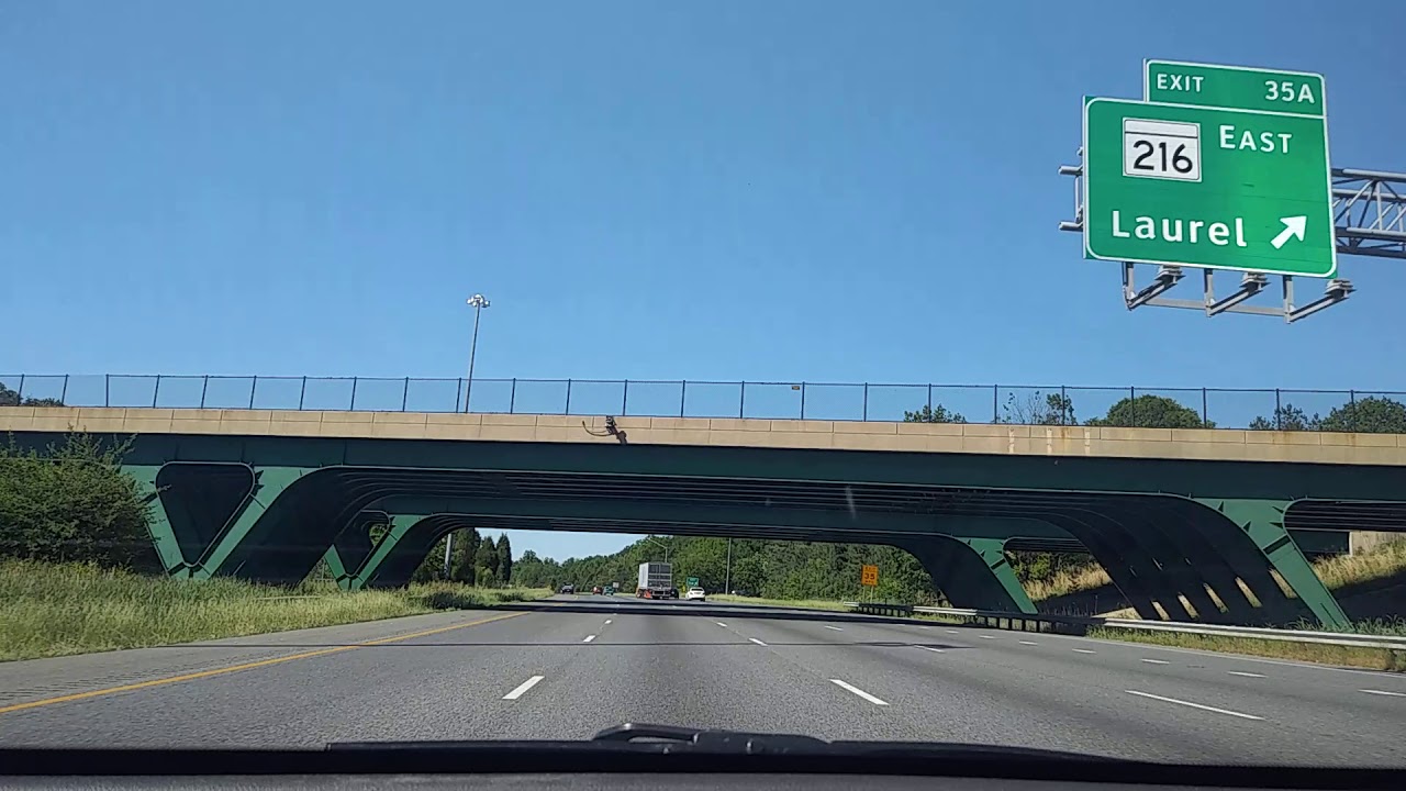 Interstate 95 [Maryland] (I-695 - I-495) Southbound - YouTube