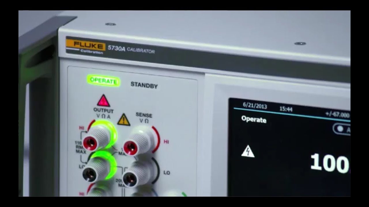 FLUKE 5730A - YouTube