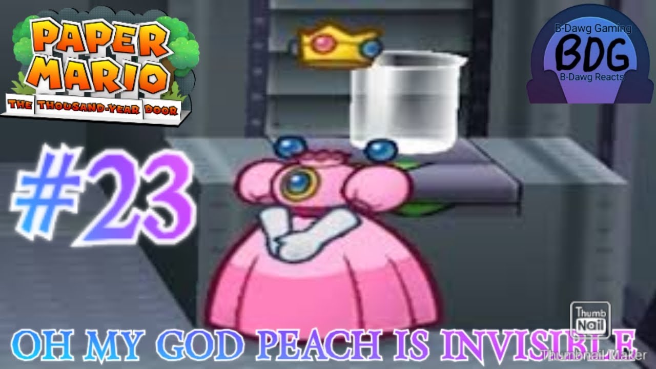 OH MY GOD PEACH IS INVISIBLE | Paper Mario: The Thousand-Year Door #23 ...