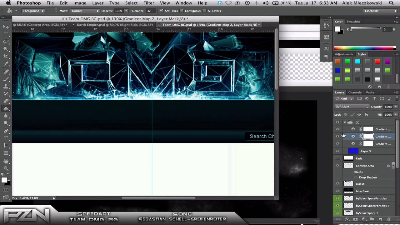Speedart: Team DMG Background - YouTube
