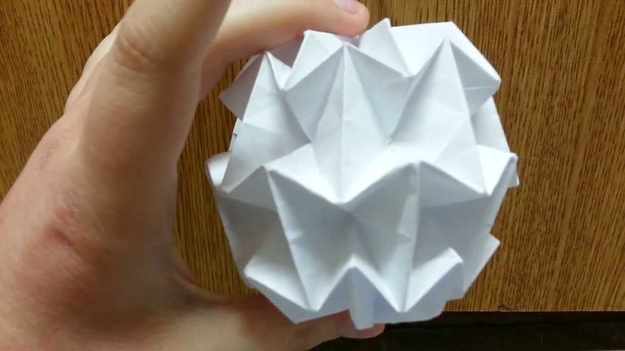 Origami Magic Ball Instructions Youtube