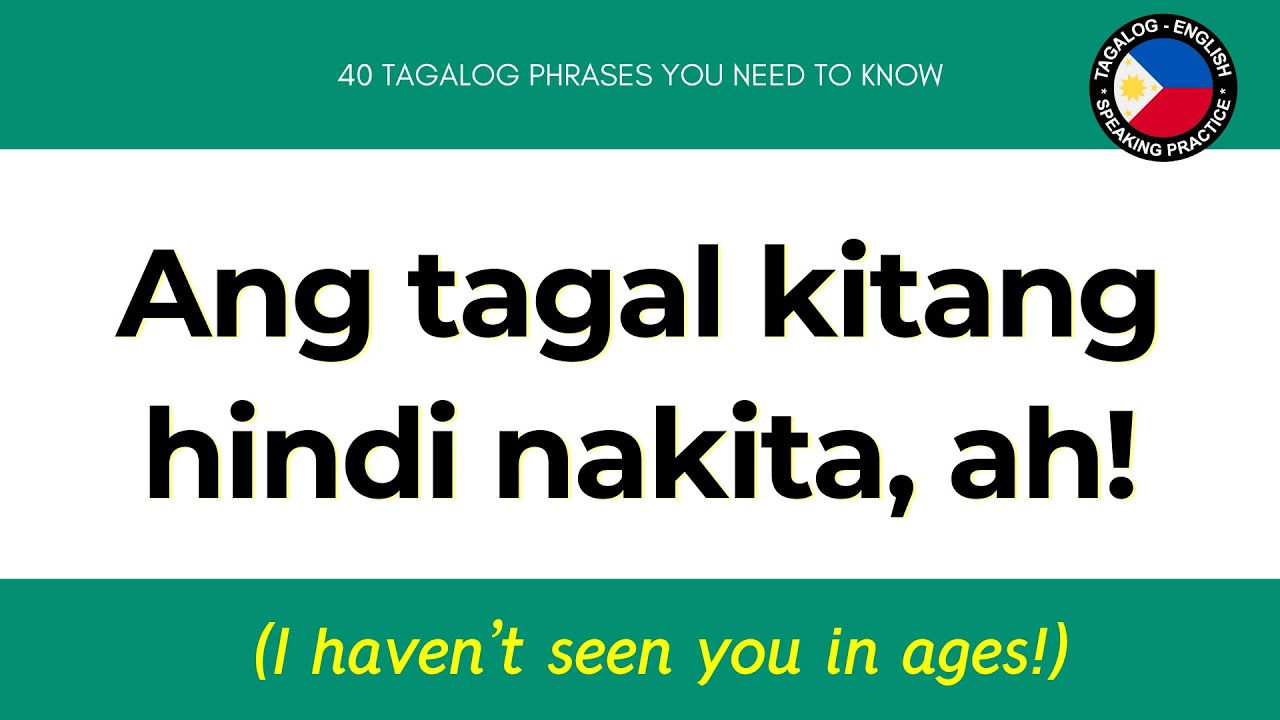 Learn Tagalog Phrases