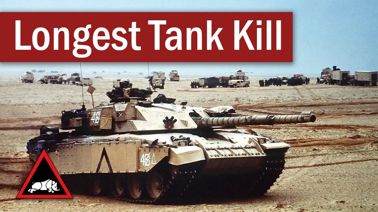 The Longest Recorded Tank-on-Tank Hit | February 1991 - YouTube
