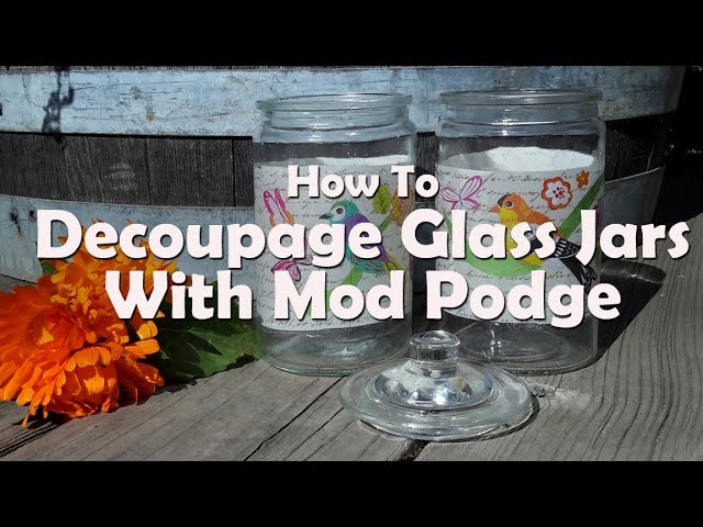 Using Mod Podge On Glass How To Decoupage With Napkins On Glass