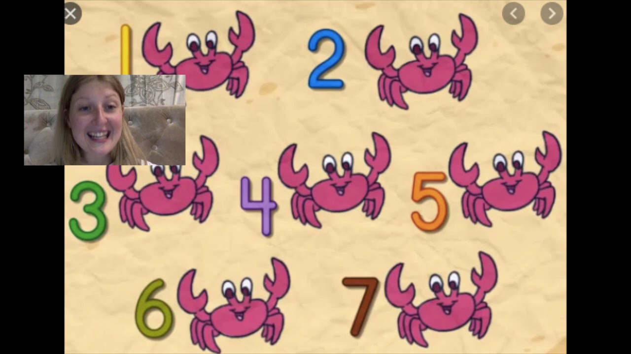 Counting Crabs 1 to 7 - YouTube