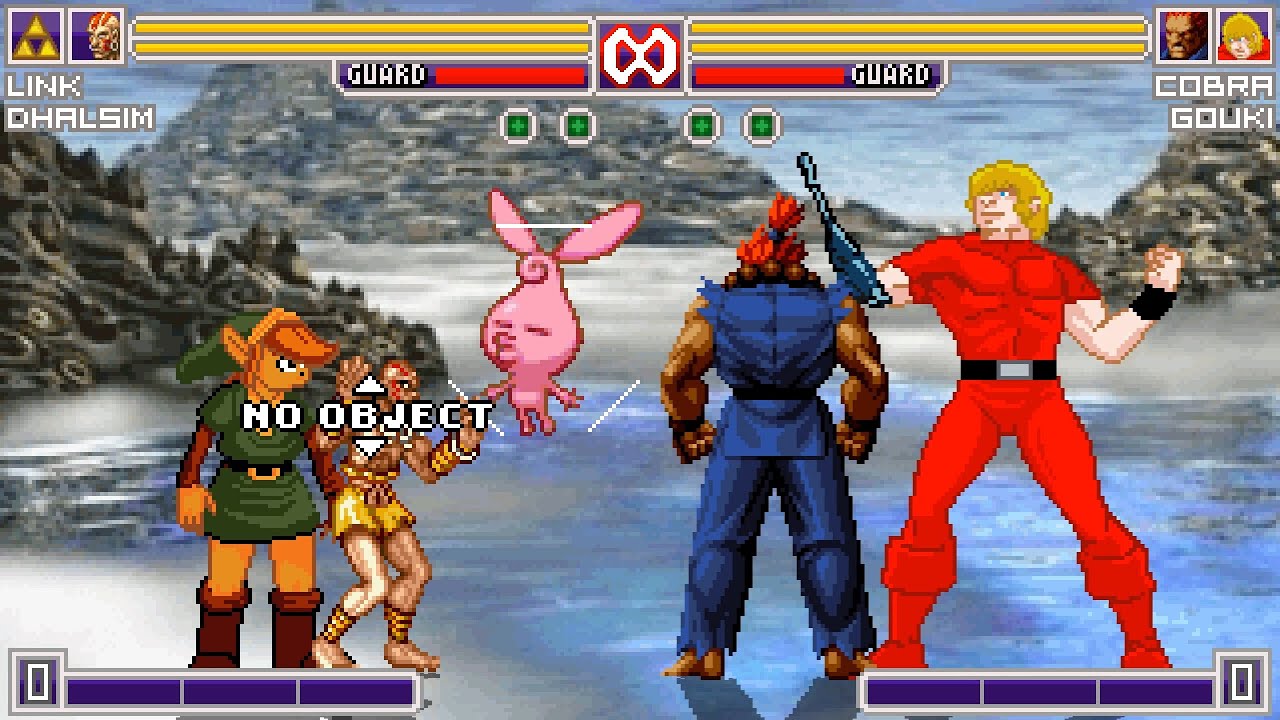 MUGEN - Mike Werewolf's Chars - Dhalsim & Link vs. Gouki & Cobra ...