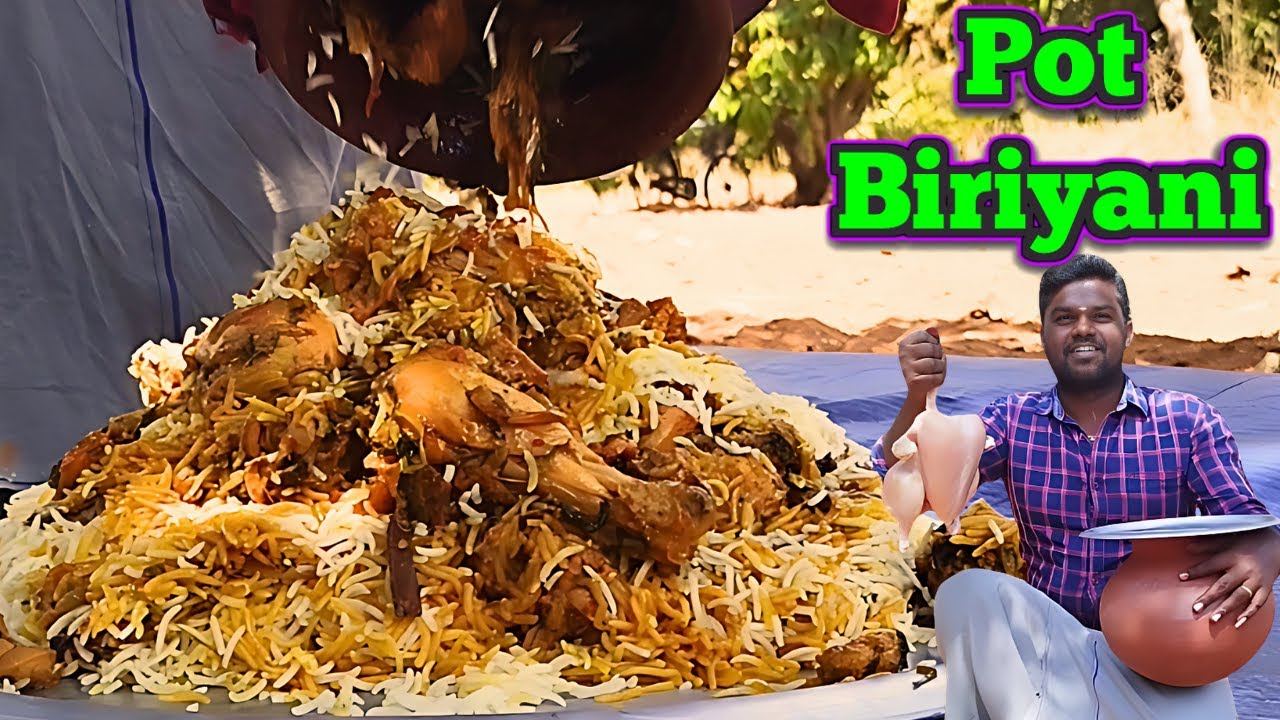VILLAGE COOKING CHANNEL STYLE POT CHICKEN BIRYANI 🤩| Parivallal Village ...