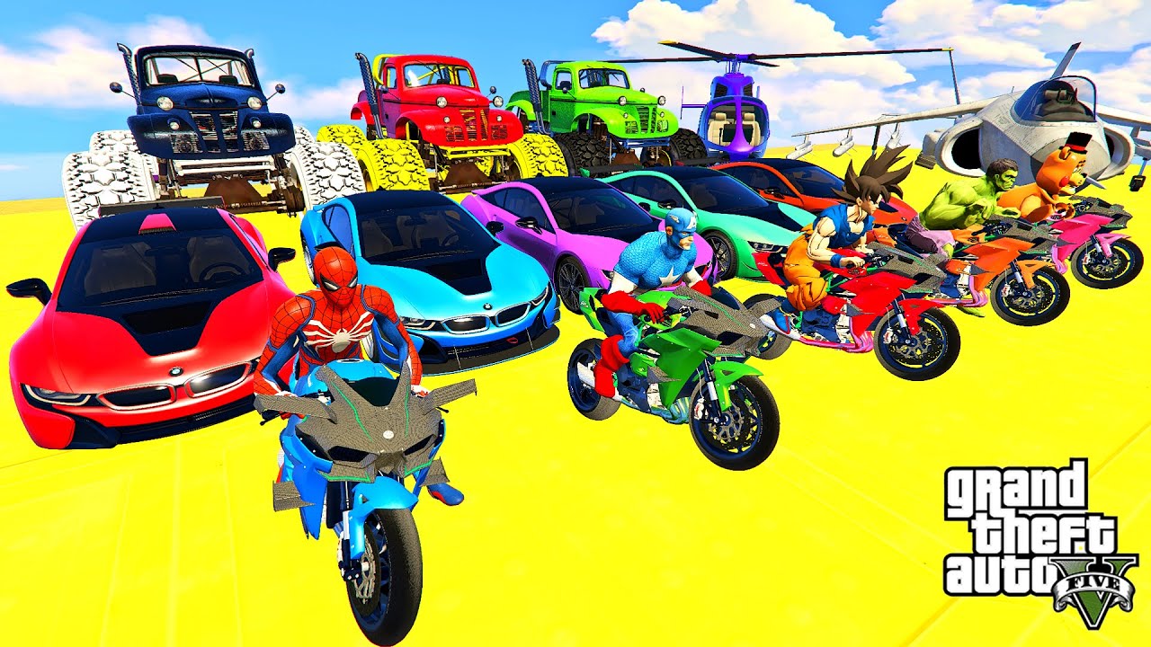 GTA V Nomi New Stunt Race For Car Racing Challenge by Super Car ...
