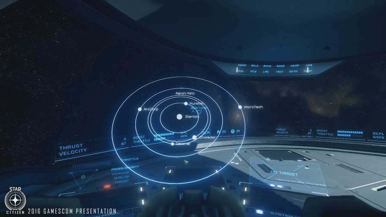 Star Citizen - star map usage / использование звездной карты - YouTube