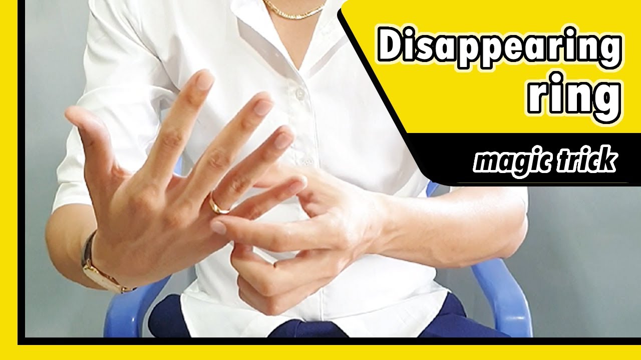 Disappearing ring magic trick revealed - YouTube