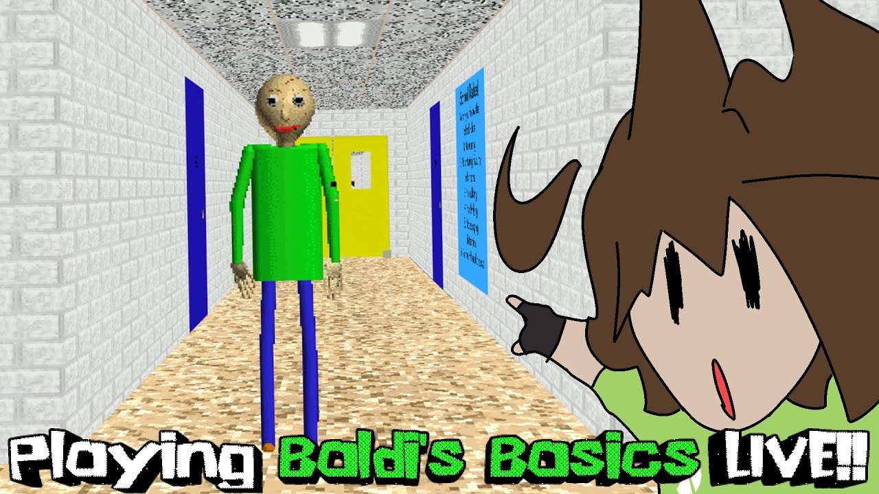 Playing Baldi's Basics Plus LIVE!! Come Join! - YouTube