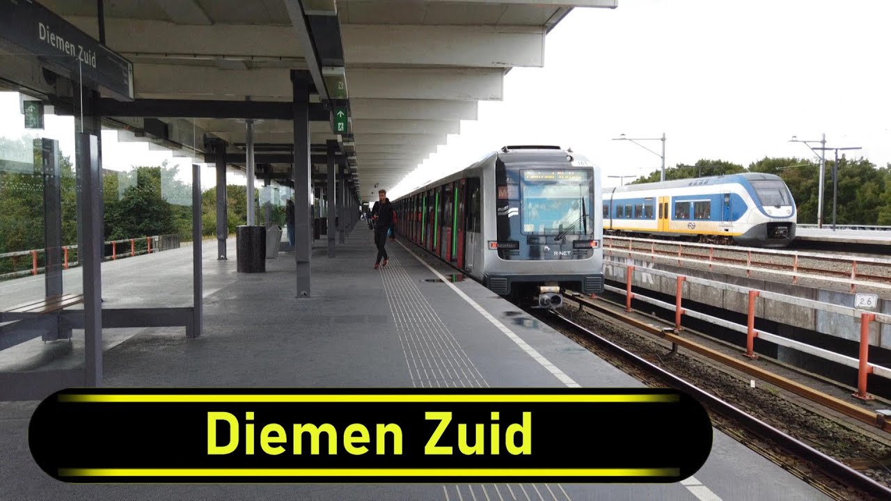 Metro Station Diemen Zuid - Amsterdam 🇳🇱 - Walkthrough 🚶 - YouTube