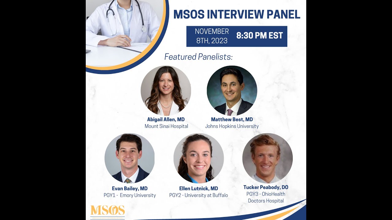 MSOS interview panel 23' - YouTube