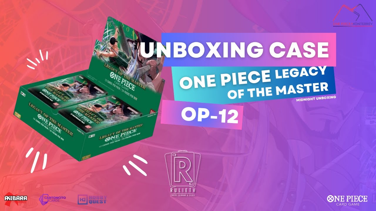 Unboxing Case One Piece Card Game OP12 ¡Buscando Zoros! - YouTube