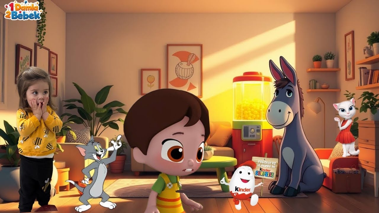 Karan’ın Sihirli Sakız Macerası Eşek, Tom ve Jerry, Robot ve Daha ...