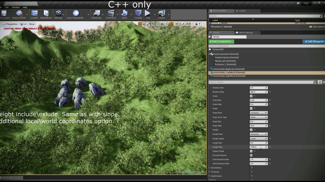 Scattering system in UE4 - YouTube