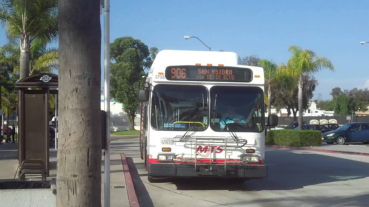 2005 San Diego Transit New Flyer C40LF #2708 - YouTube