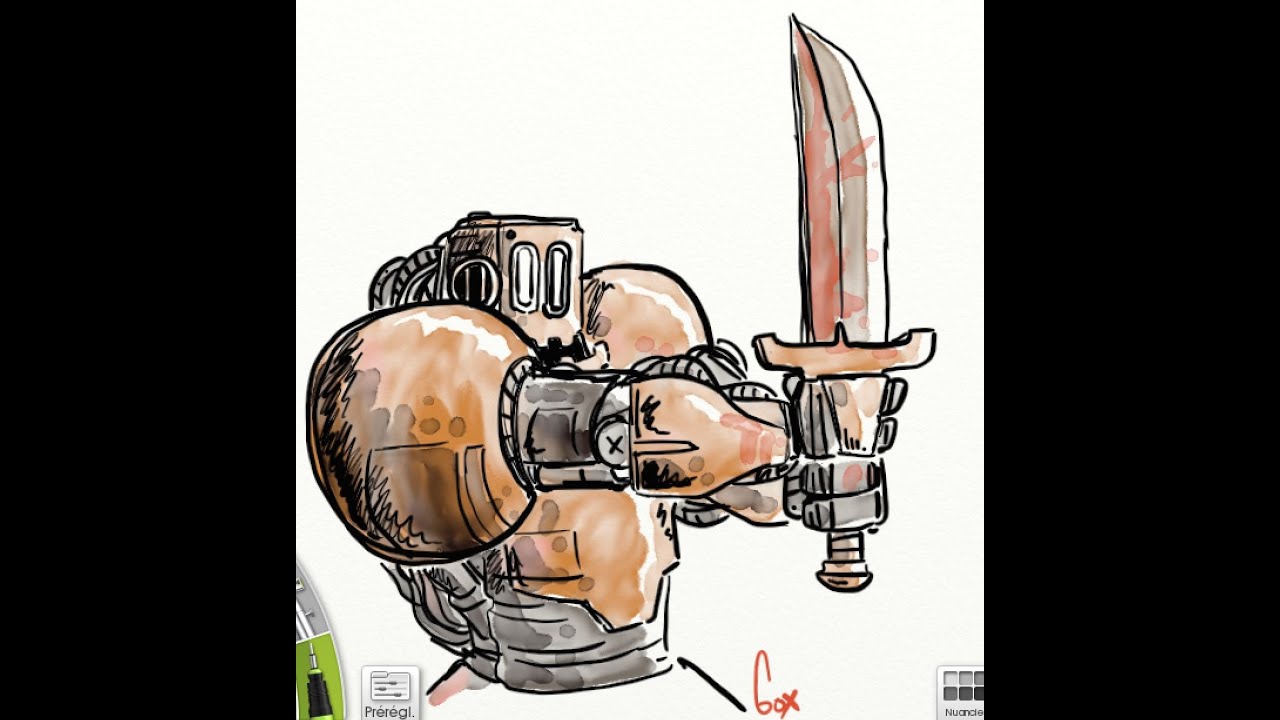 SPEED DRAWING #11 : Warbot - YouTube