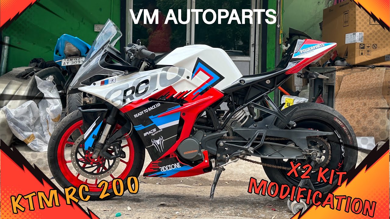 KTM RC 200 FULLY MODIFIED - YouTube