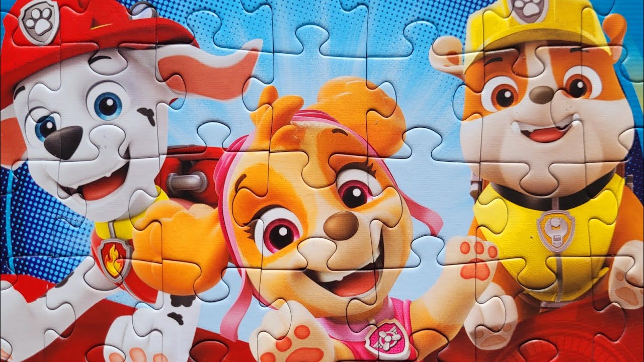 Paw Patrol Puzzle 35 | Marshall Skye Rubble | Hanna&Dad - YouTube
