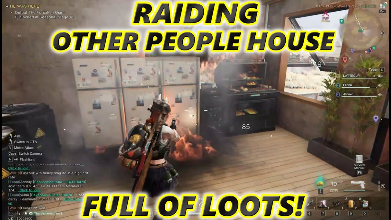 Once Human Raiding Other People House, Full of Loots! Becareful When ...