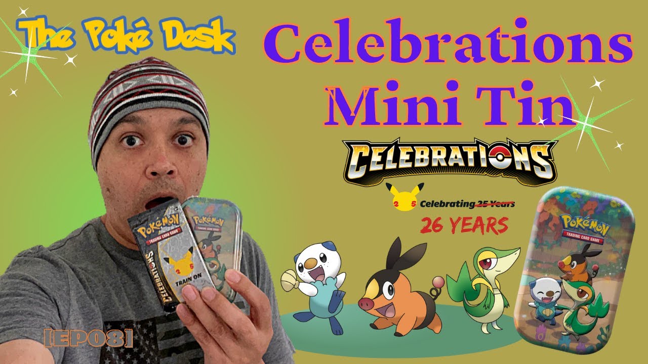Celebrations Mini Tin - Snivy, Tepig & Oshawott [EP08] - YouTube