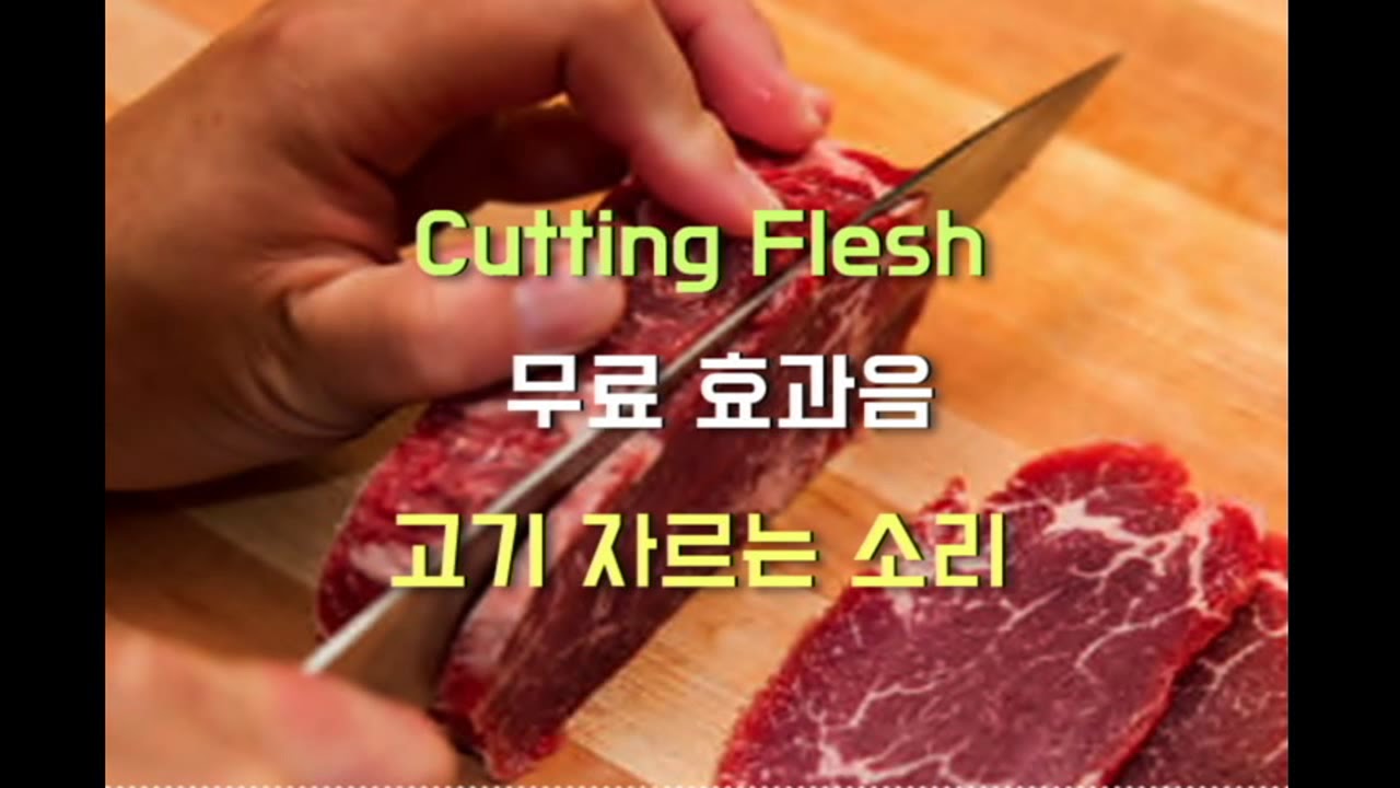 무료효과음 Cutting Flesh: 고기 자르는 소리 Free Sound Effects - YouTube