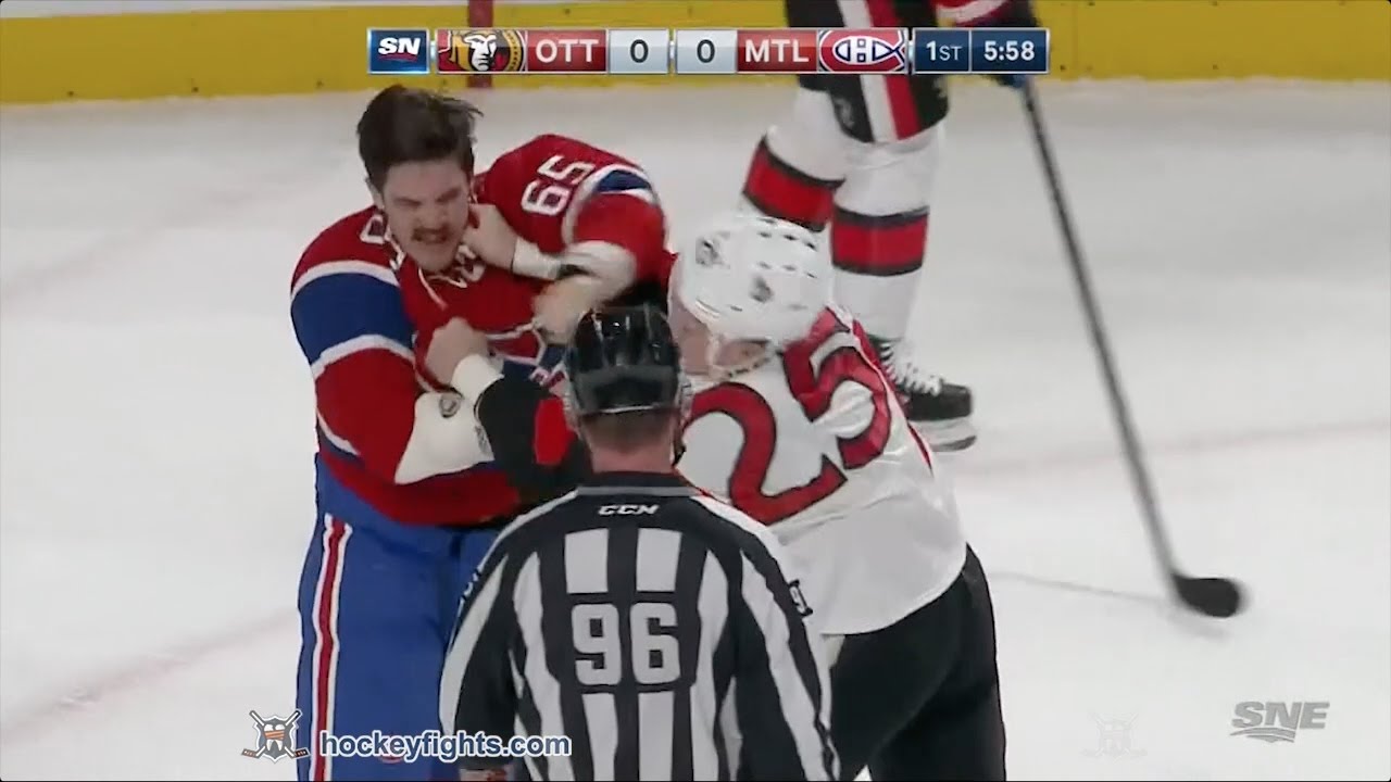 Chris Neil vs Andrew Shaw Nov 22, 2016 - YouTube