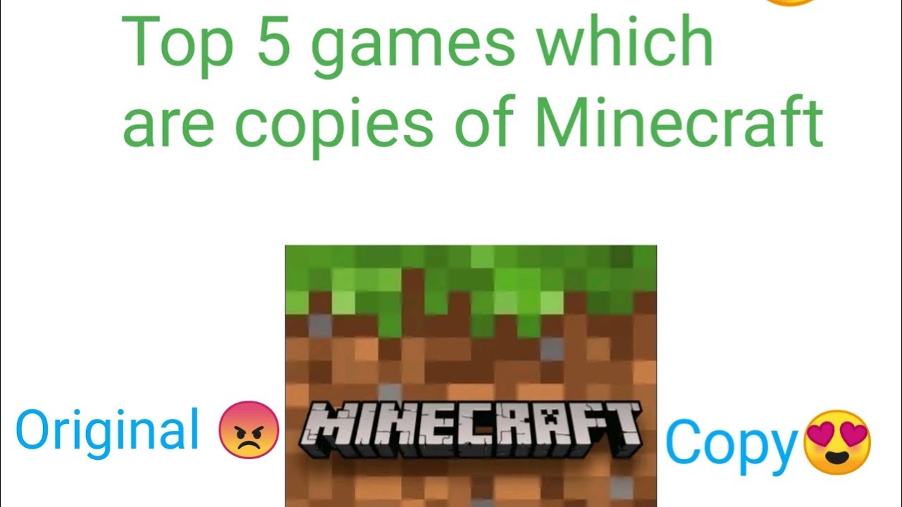Top 5 games which are full copies of minecraft - YouTube