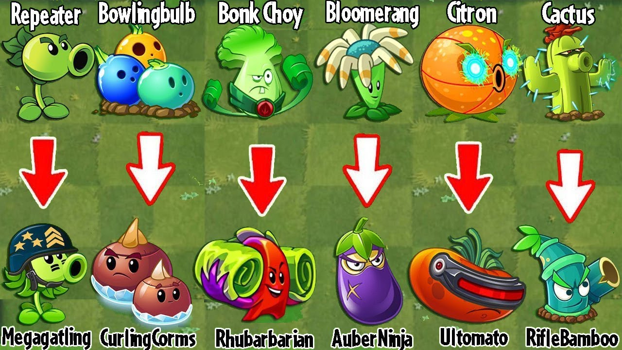 PvZ 2 Discovery - Every Plant Evolution NOOB - PRO - HACKER (China ...
