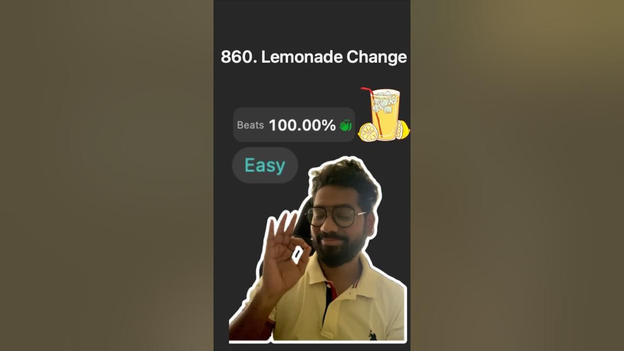 Leetcode 860. lemonade Change | Simple Solution | C# - YouTube
