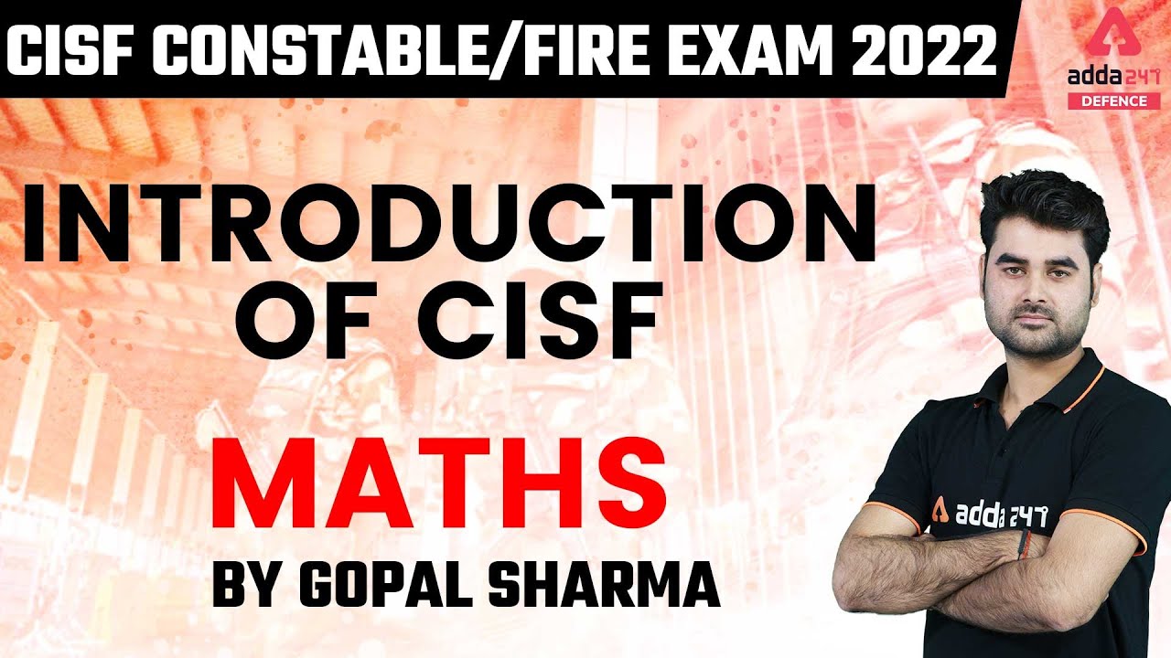 CISF Recruitment 2022 | Maths | Introduction - YouTube