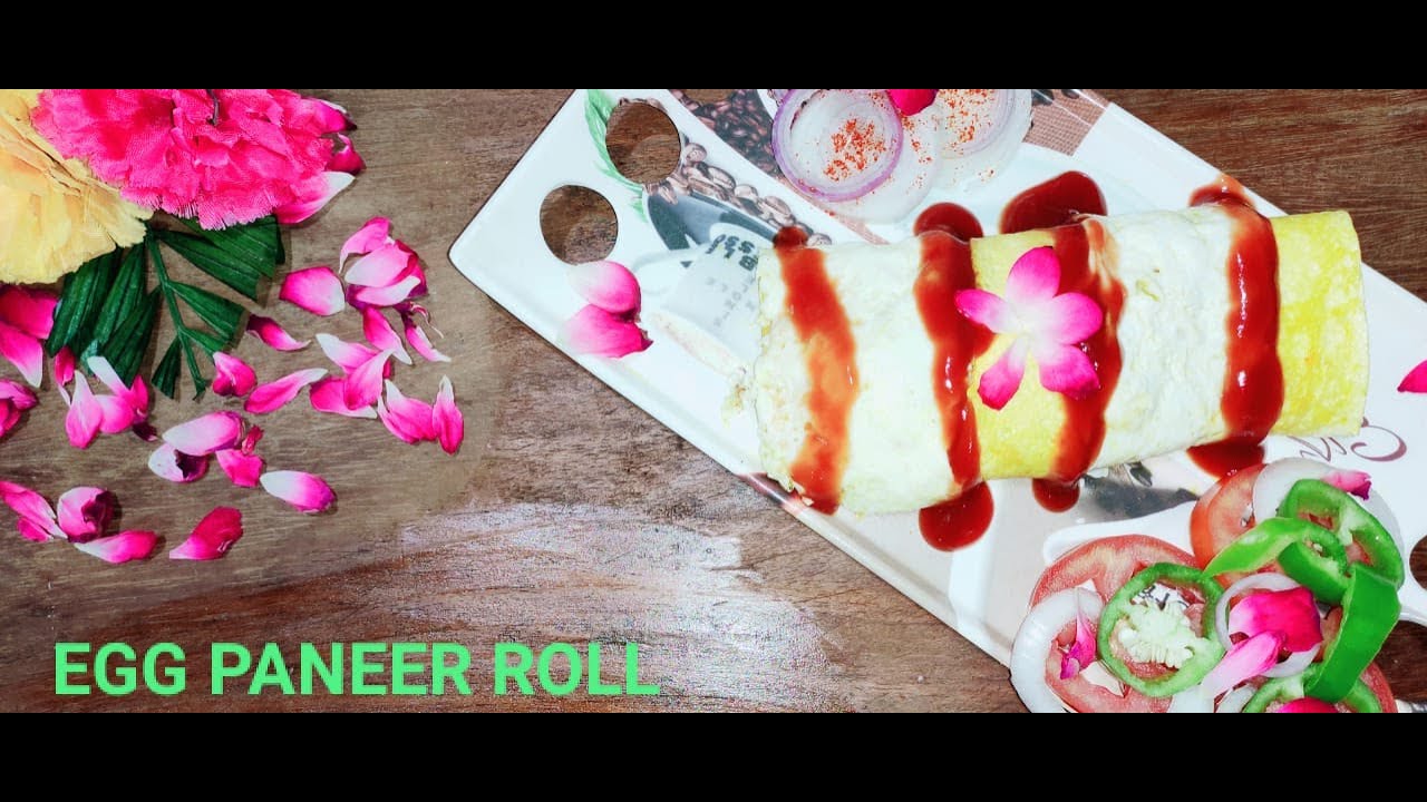UNIQUE STYLE EGG PANEER ROLL RECIPE/MASALA PANNER - YouTube