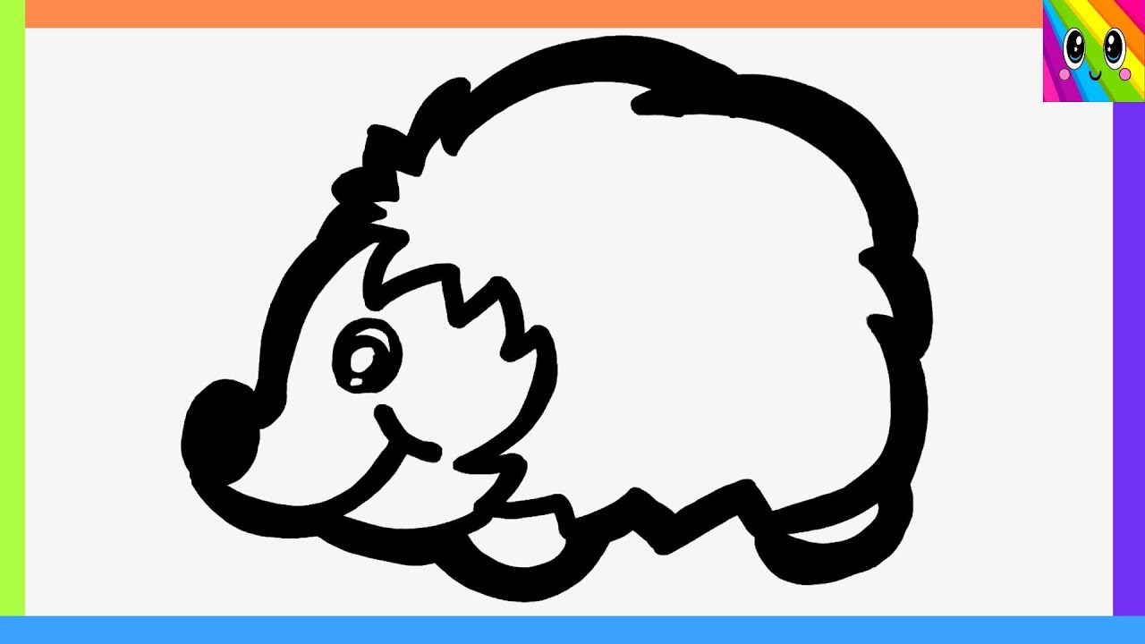 HOW TO DRAW CUTE & EASY HEDGEHOG💖 DRAW HEDGEHOG 💖 DRAW CUTE HEDGEHOG ...