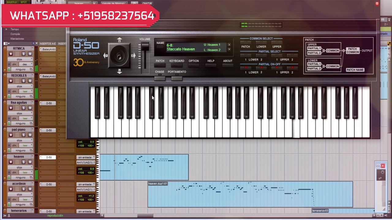ROLAND D50 VST sonidos - YouTube