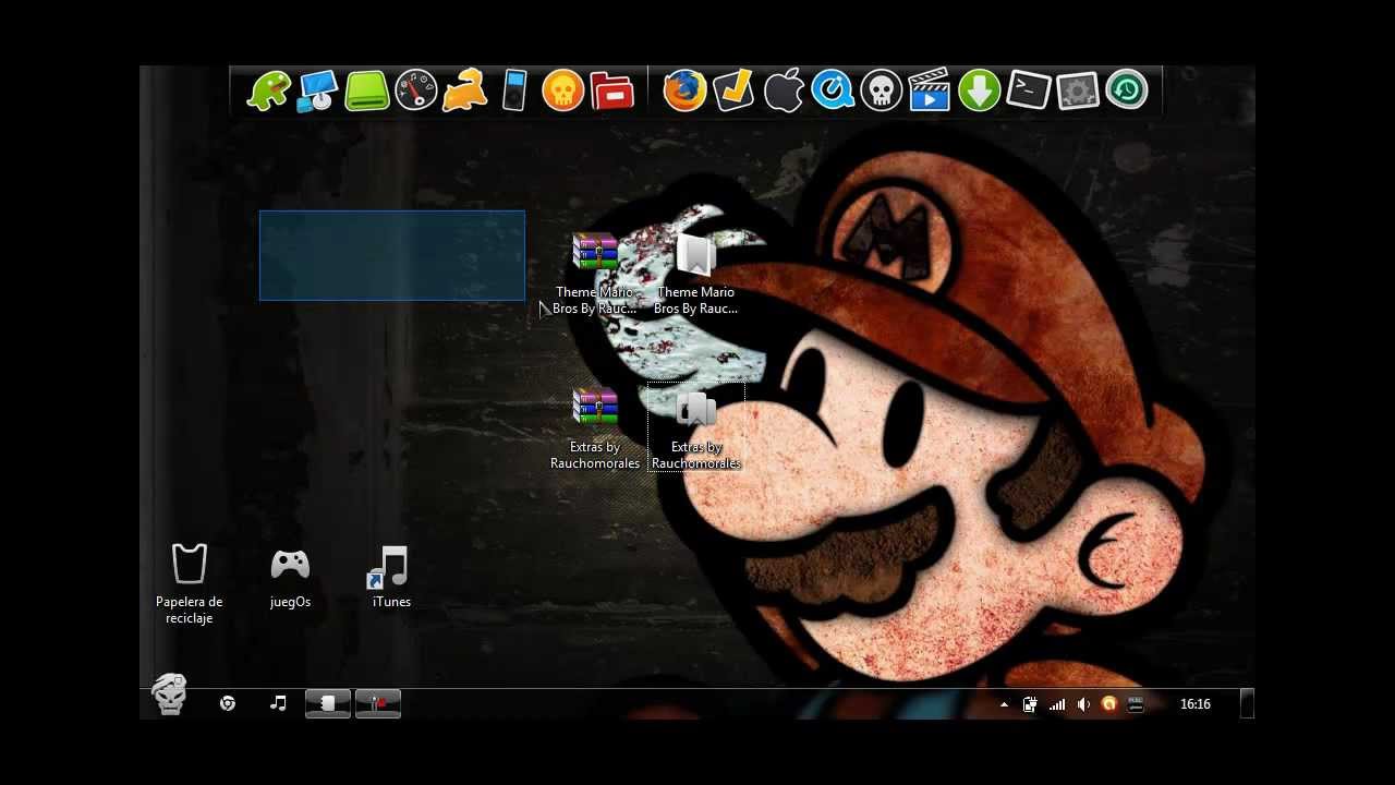 Descargar Tema de Mario Bros para Windows 7 HD - YouTube