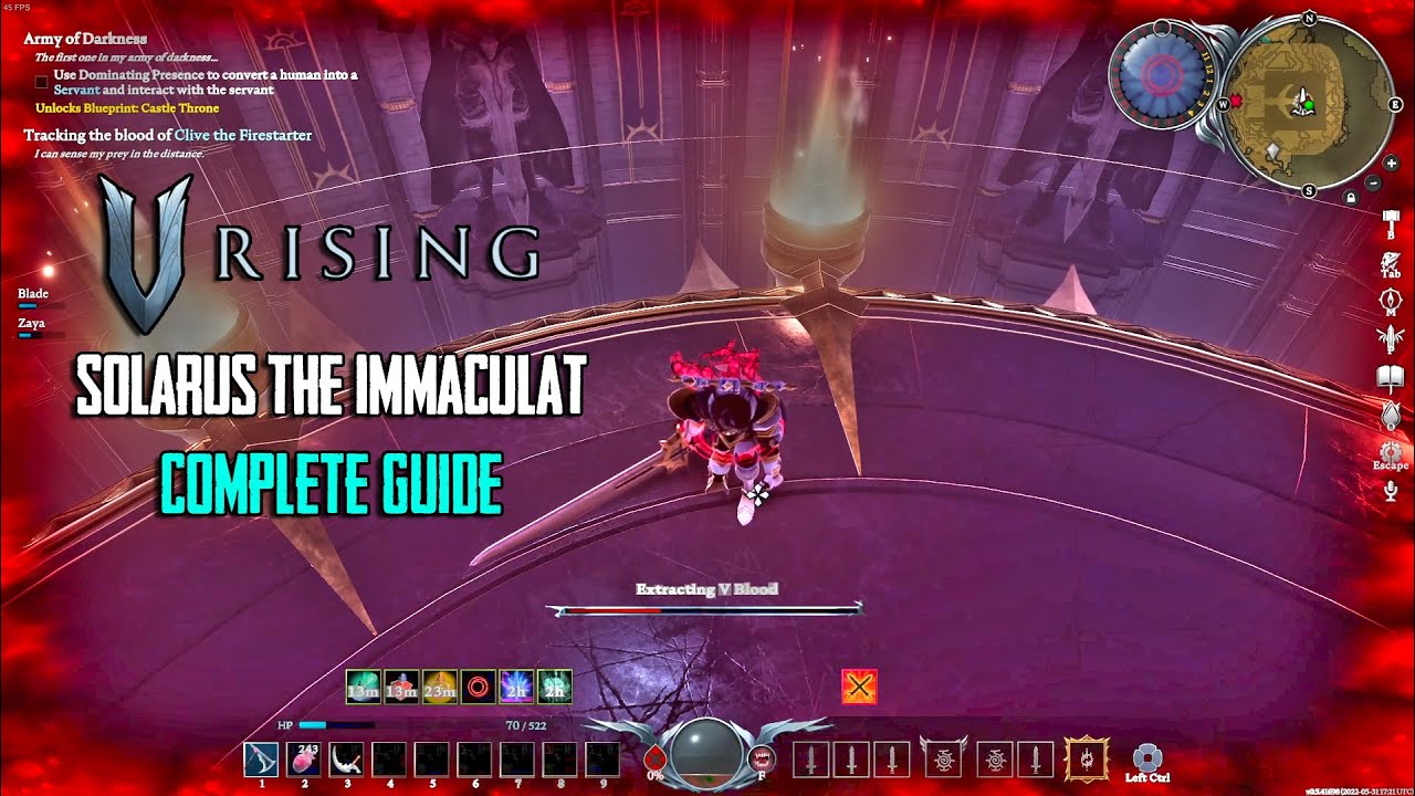 V Rising - How to Find and Kill Solarus The Immaculate Final Boss - YouTube