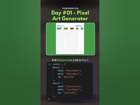 Pixel Art Generator ️ #csstricks #csgo #webdeveloping #webdesign # ...