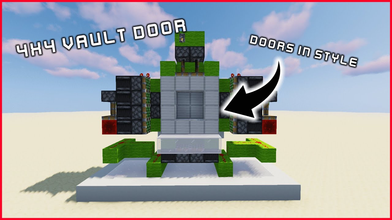 (1.16 - 1.19.2) 4X4 VAULT DOOR Tutorial | Minecraft Java - YouTube