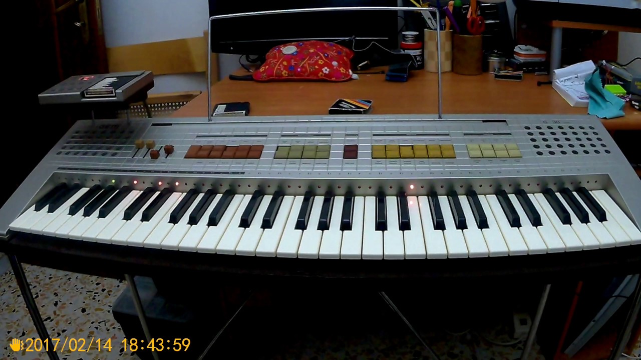 80's Vintage GEM G-30 Keyboard LEM Synth Midi Pianola Electronic Techno ...