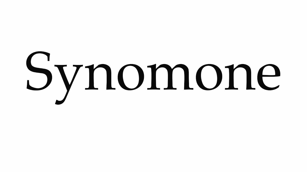 How to Pronounce Synomone - YouTube