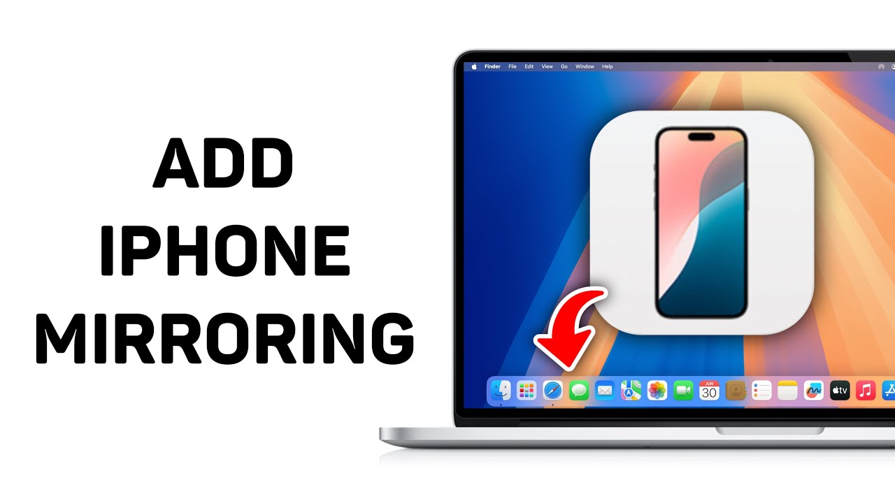 How to Add or Remove iPhone Mirroring from Dock on Mac - YouTube
