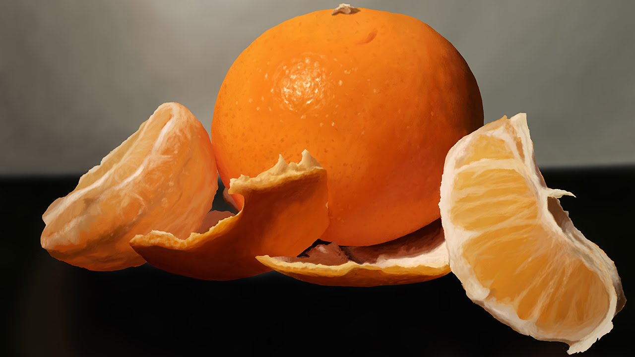 Orange - Digital Painting | time-lapse - YouTube