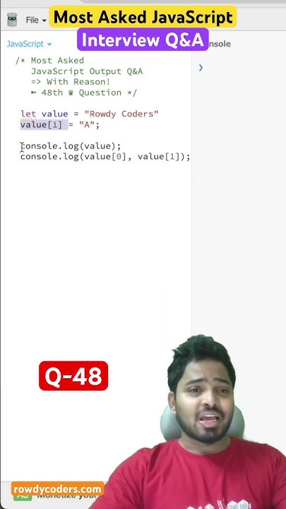 (Q-48) Most Asked JavaScript interview question #interview #javascript #frontend - YouTube