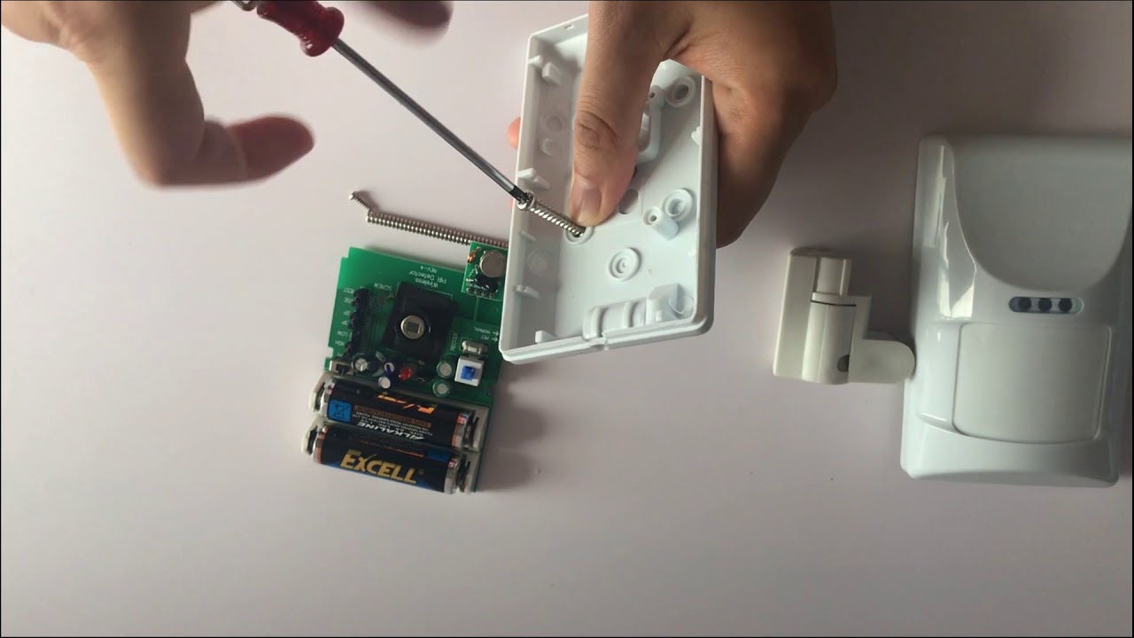 Bracket installation 2 for PIR detector - YouTube